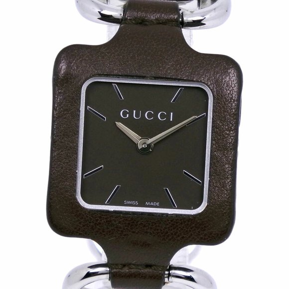 Gucci | Accessories | Gucci Gucci Square Face Watch Ya35 Stainless ...